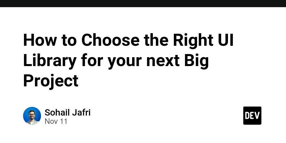 CodingCat.dev on LinkedIn: How to Choose the Right UI Library for your ... CodingCat.dev on LinkedIn: How to Choose the Right UI Library for your ...