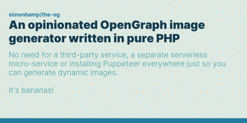 Laravel News on LinkedIn: ★ The OG: An opinionated OpenGraph image ... Laravel News on LinkedIn: ★ The OG: An opinionated OpenGraph image ...