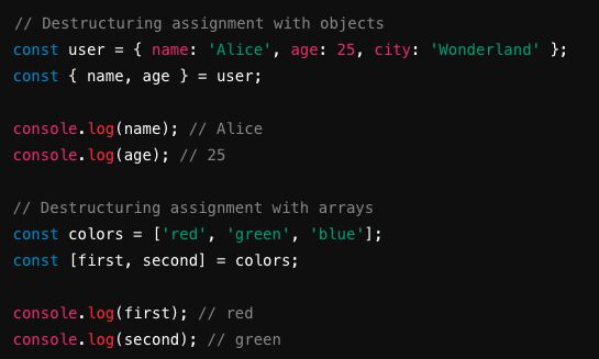 Anthony Luth on LinkedIn: JavaScript Tip : Destructuring Assignment Use ... Anthony Luth on LinkedIn: JavaScript Tip : Destructuring Assignment Use ...