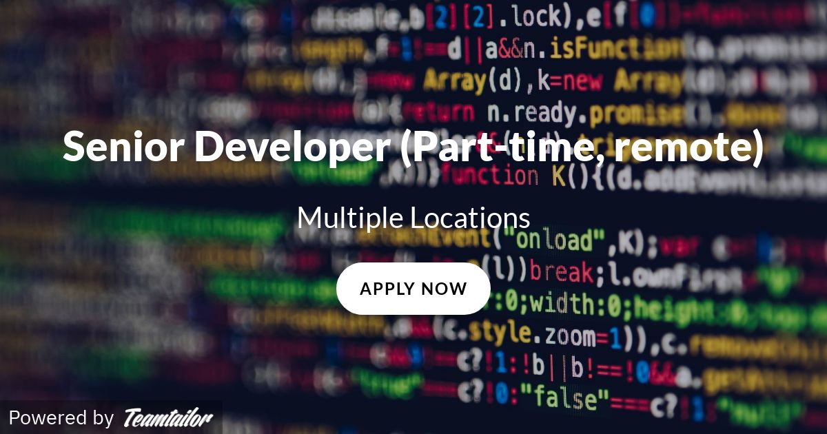 Higher Frog Limited on LinkedIn: Senior Developer (Part-time, remote ... Higher Frog Limited on LinkedIn: Senior Developer (Part-time, remote ...