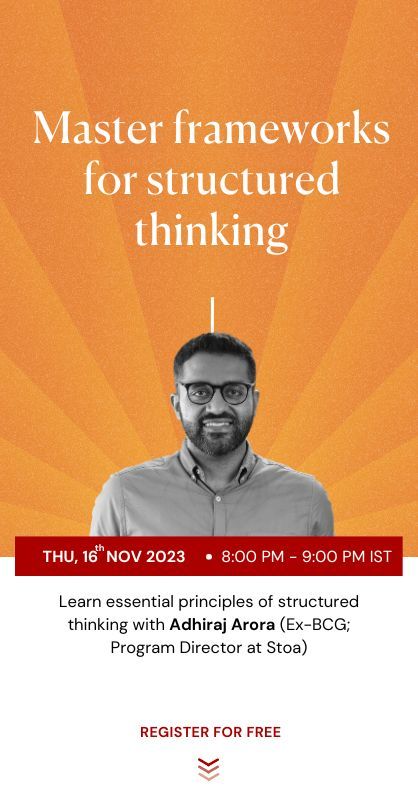 Stoa on LinkedIn: Stoa Workshop - Problem solving using structured thinking Stoa on LinkedIn: Stoa Workshop - Problem solving using structured thinking