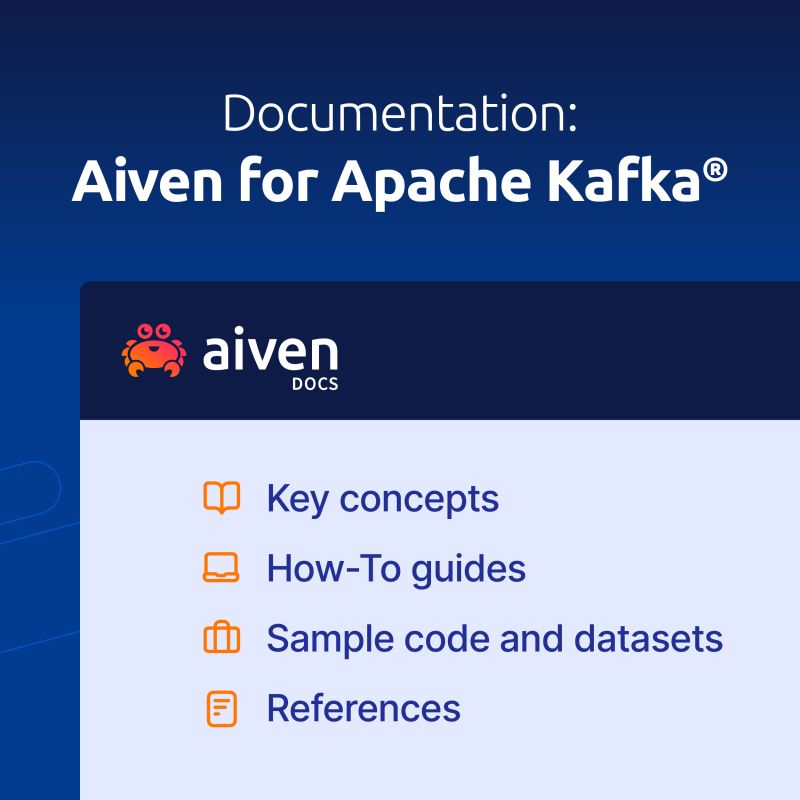 Aiven on LinkedIn: Aiven for Apache Kafka® Aiven on LinkedIn: Aiven for Apache Kafka®