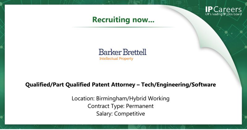 Qualified/Part Qualified Patent Attorney - Tech/Engineering/Software ... Qualified/Part Qualified Patent Attorney - Tech/Engineering/Software ...