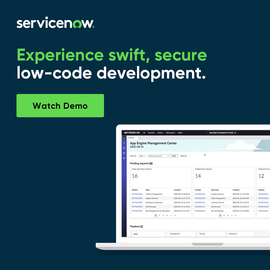 ServiceNow on LinkedIn: Govern low-code app dev at scale with App ... ServiceNow on LinkedIn: Govern low-code app dev at scale with App ...