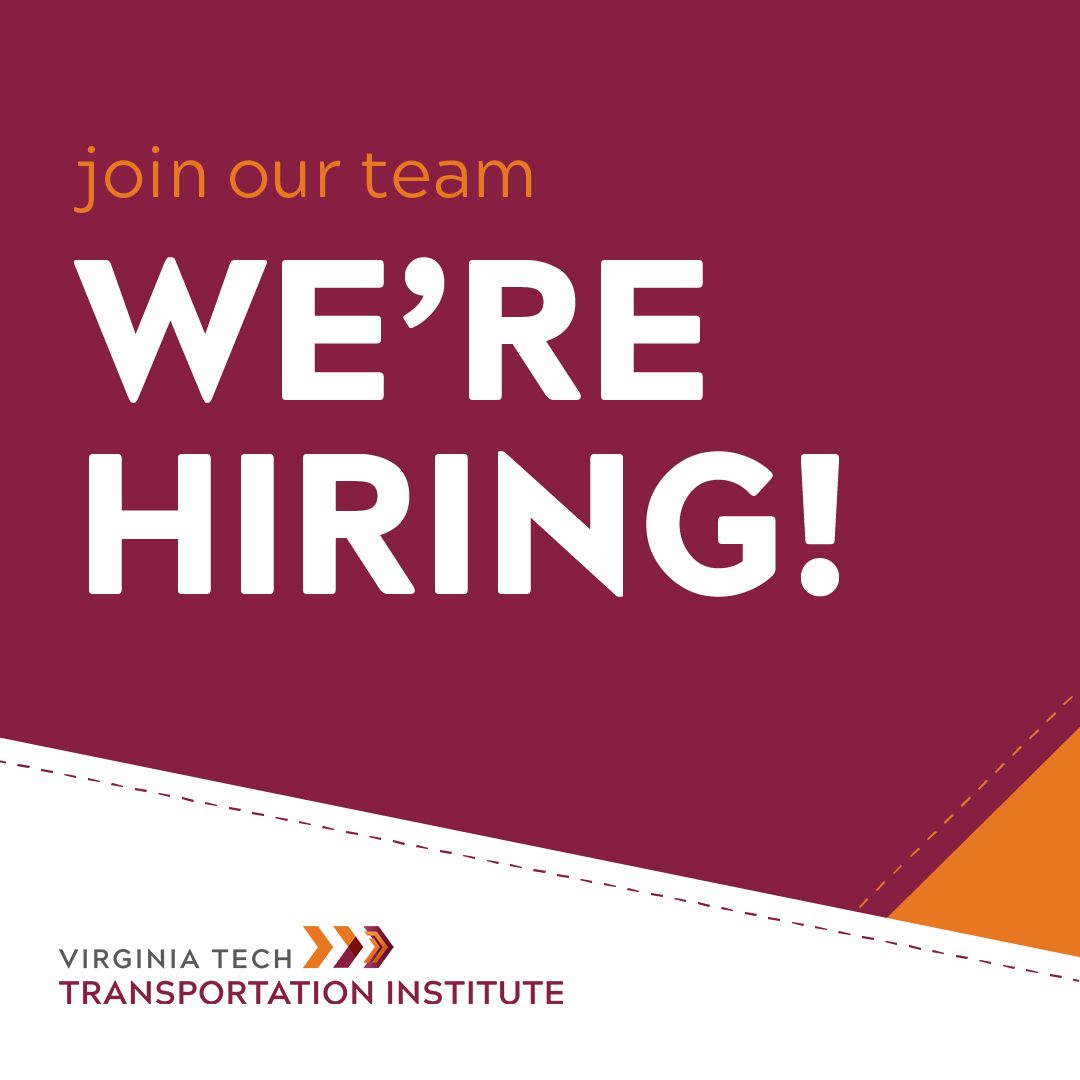 Virginia Tech Transportation Institute on LinkedIn: #vtti #jobopportunities Virginia Tech Transportation Institute on LinkedIn: #vtti #jobopportunities