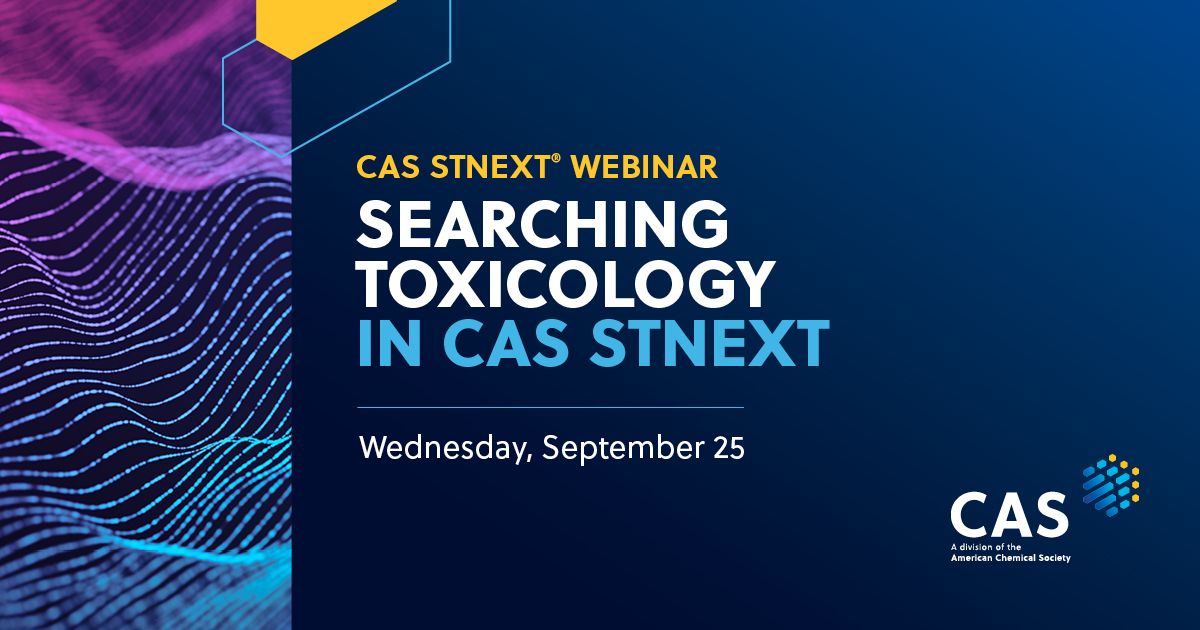 CAS on LinkedIn: CAS STNext® Webinar: Searching toxicology in CAS ... CAS on LinkedIn: CAS STNext® Webinar: Searching toxicology in CAS ...