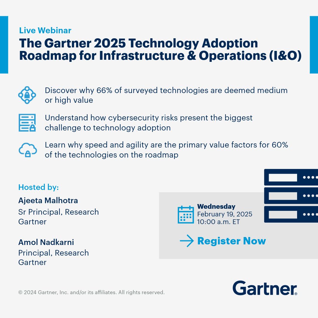 The Gartner 2025 Technology Adoption Roadmap for Infrastructure ... The Gartner 2025 Technology Adoption Roadmap for Infrastructure ...