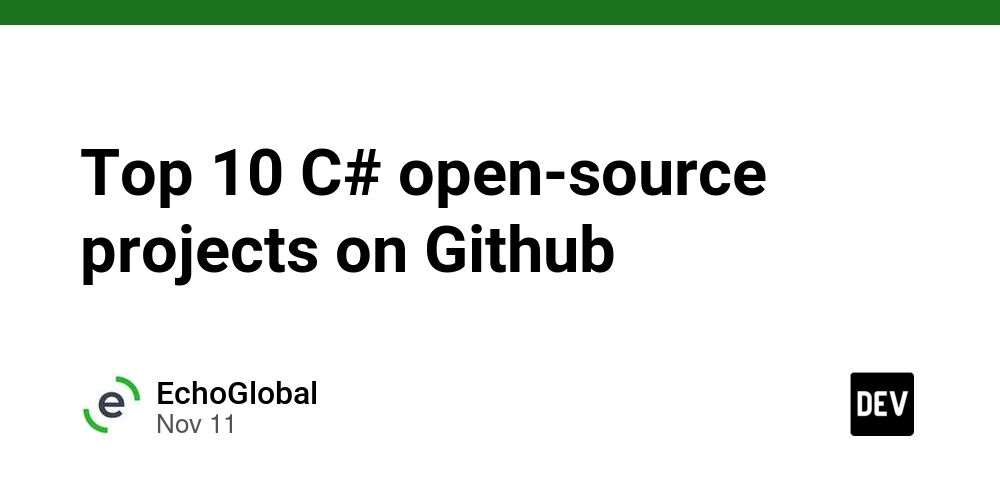 CodingCat.dev on LinkedIn: Top 10 C# open-source projects on Github CodingCat.dev on LinkedIn: Top 10 C# open-source projects on Github