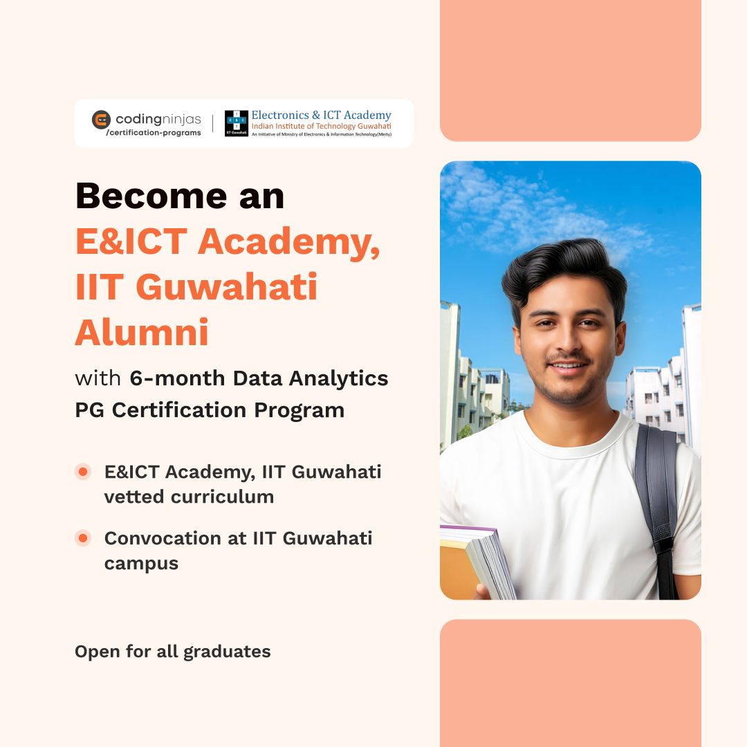 Coding Ninjas on LinkedIn: PG Certification in Data Analytics - IIT G ... Coding Ninjas on LinkedIn: PG Certification in Data Analytics - IIT G ...