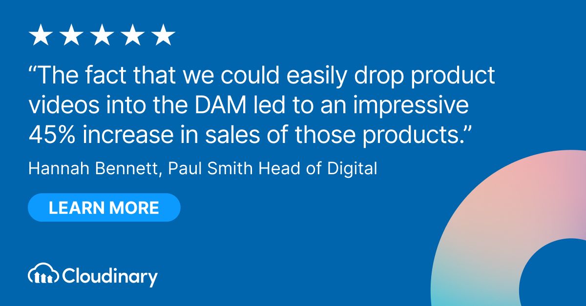 Jack Melvin on LinkedIn: #ecommerce #videooptimization #dam #cloudinary Jack Melvin on LinkedIn: #ecommerce #videooptimization #dam #cloudinary