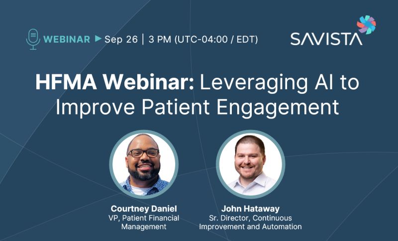 Savista on LinkedIn: #hfma #healthcareai #webinar #savista # ... Savista on LinkedIn: #hfma #healthcareai #webinar #savista # ...