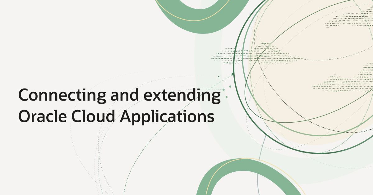 Subhadeep Gupta on LinkedIn: Connecting and Extending Oracle Cloud ... Subhadeep Gupta on LinkedIn: Connecting and Extending Oracle Cloud ...