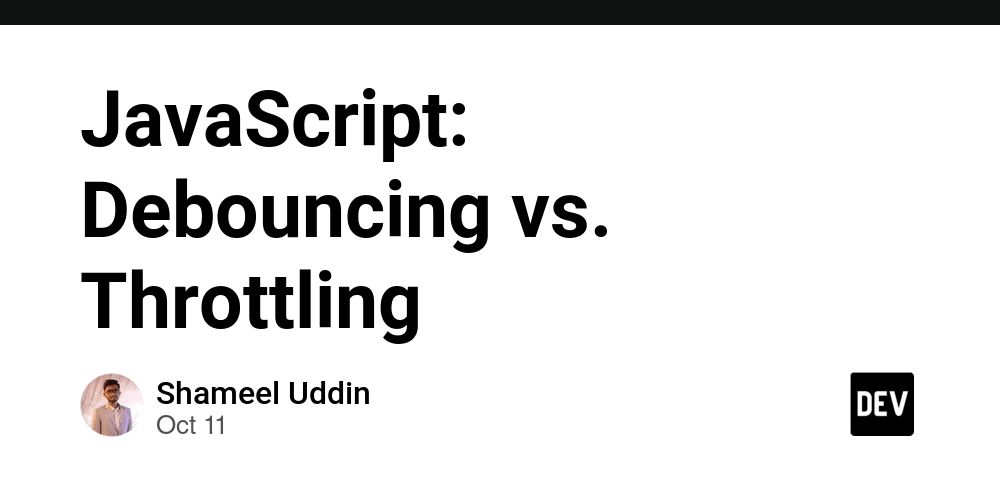 πΎ Reme L. on LinkedIn: JavaScript: Debouncing vs. Throttling πΎ Reme L. on LinkedIn: JavaScript: Debouncing vs. Throttling