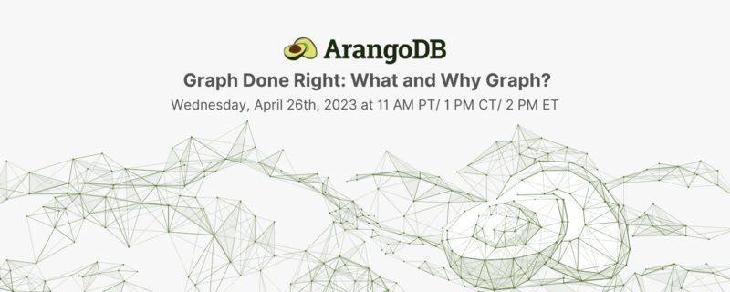 ArangoDB on LinkedIn: #graphdoneright #datascience #webinar ArangoDB on LinkedIn: #graphdoneright #datascience #webinar