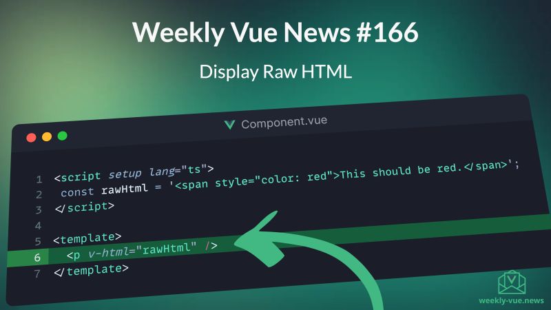 Michael Hoffmann on LinkedIn: Weekly Vue News #166 - Display Raw HTML ... Michael Hoffmann on LinkedIn: Weekly Vue News #166 - Display Raw HTML ...
