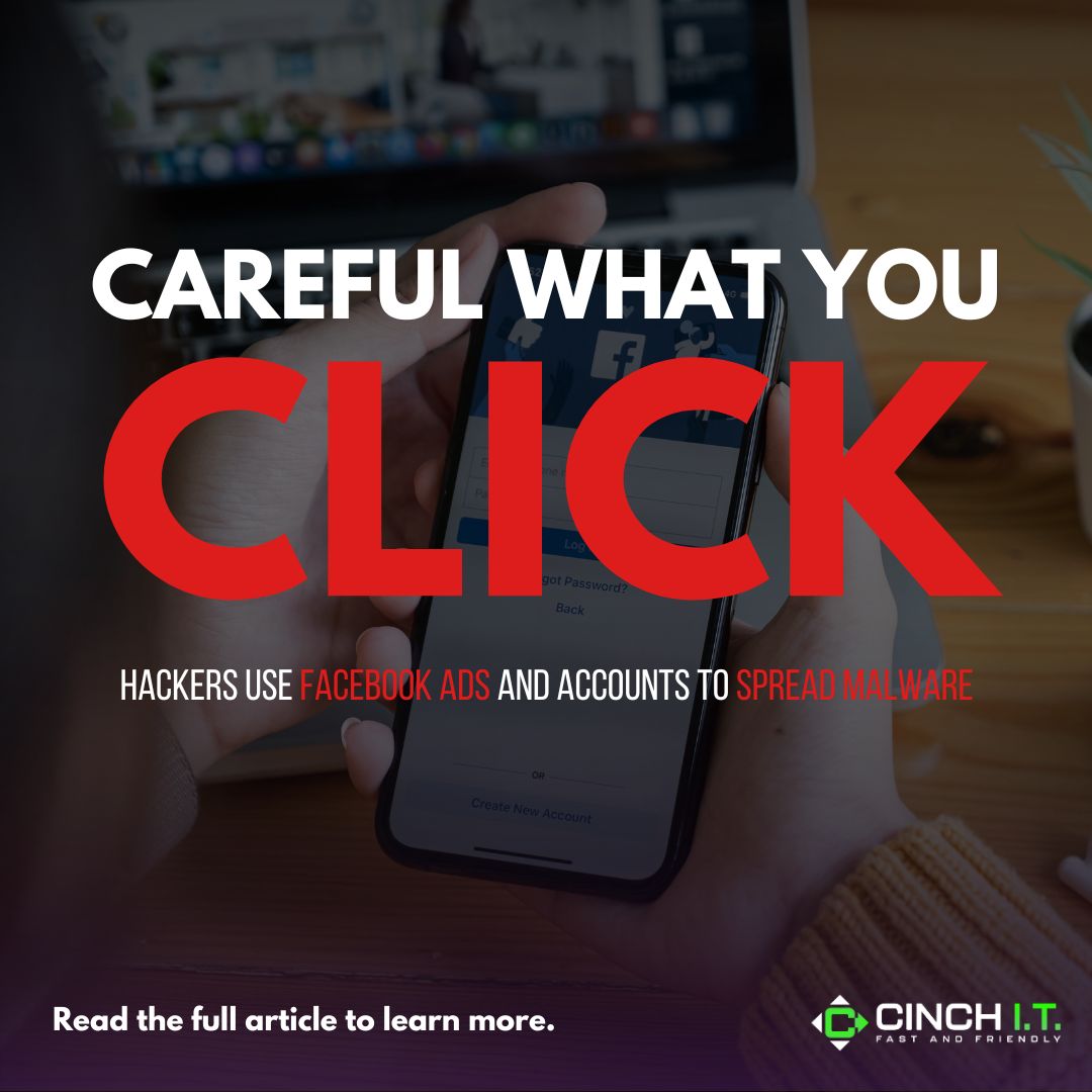 Cinch I.T. on LinkedIn: Malvertising Campaign Hijacks Facebook Accounts ... Cinch I.T. on LinkedIn: Malvertising Campaign Hijacks Facebook Accounts ...