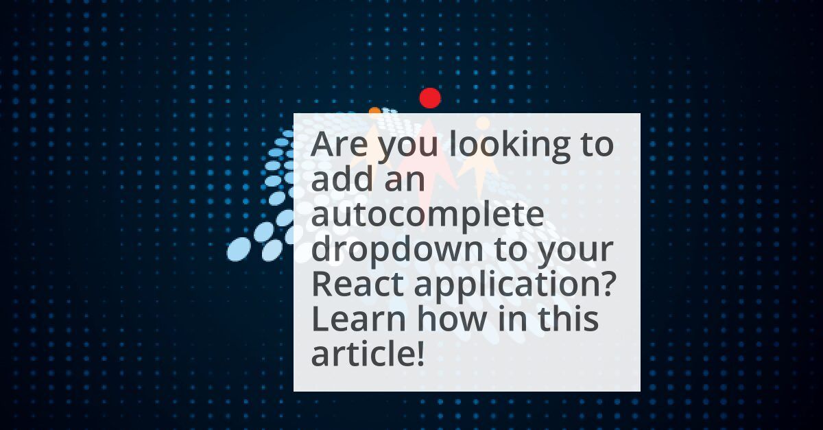 React Jobs on LinkedIn: How to Create Autocomplete Dropdown in React ... React Jobs on LinkedIn: How to Create Autocomplete Dropdown in React ...