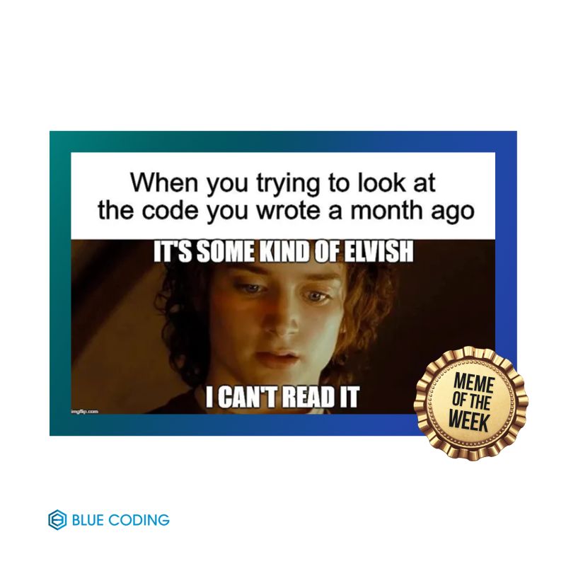 Blue Coding on LinkedIn: #bluecoding #codingmeme #codinghumor Blue Coding on LinkedIn: #bluecoding #codingmeme #codinghumor
