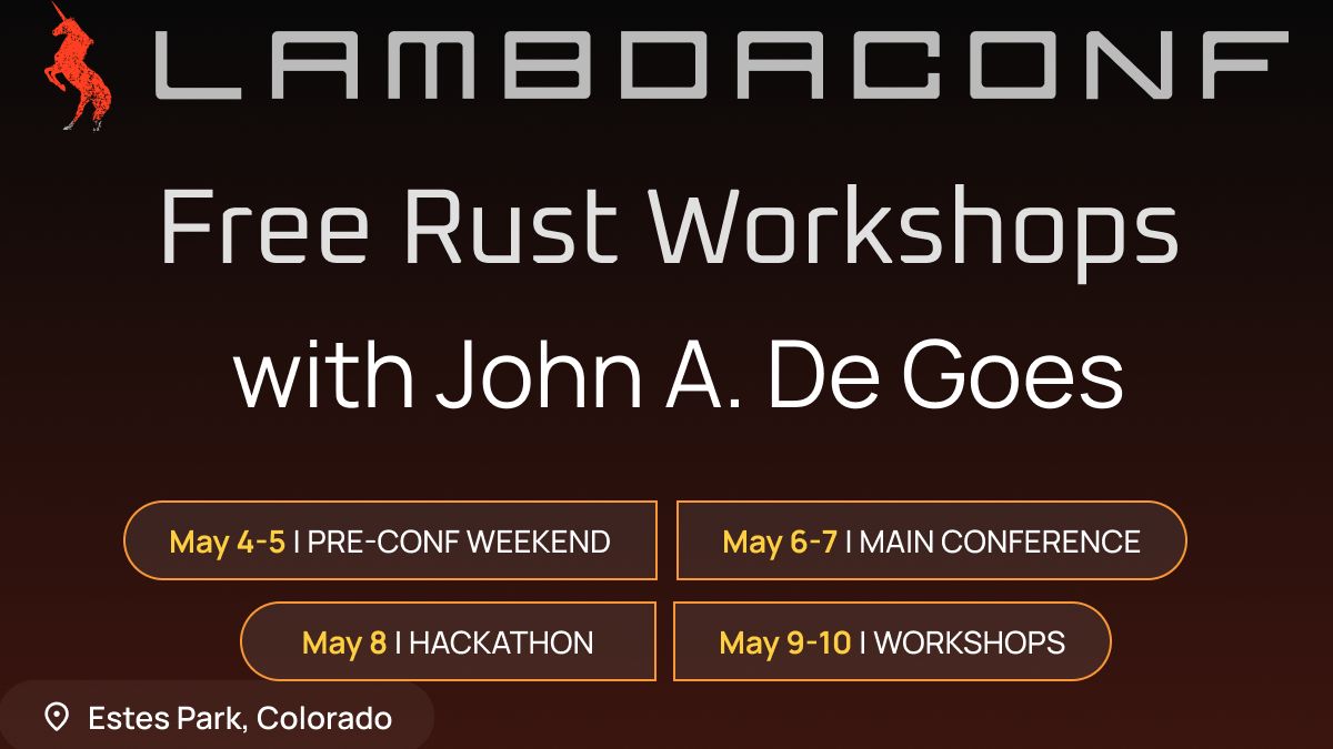 Free Rust Programming Workshop by John De Goes | Ziverge posted on the ... Free Rust Programming Workshop by John De Goes | Ziverge posted on the ...