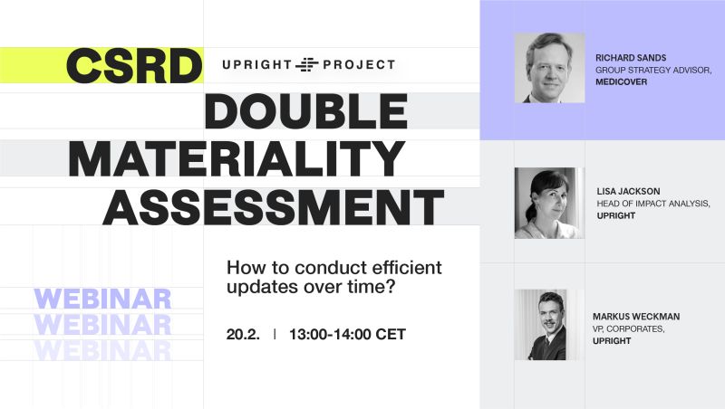The Upright Project on LinkedIn: Double materiality assessment done right The Upright Project on LinkedIn: Double materiality assessment done right