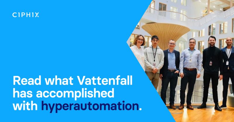 Ciphix on LinkedIn: Vattenfall Automation Success Story - Ciphix Ciphix on LinkedIn: Vattenfall Automation Success Story - Ciphix