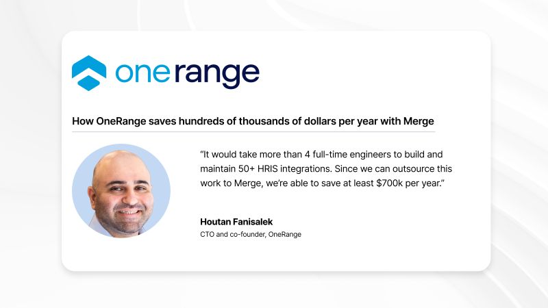 Merge on LinkedIn: OneRange needed to build API-based HRIS integrations ... Merge on LinkedIn: OneRange needed to build API-based HRIS integrations ...