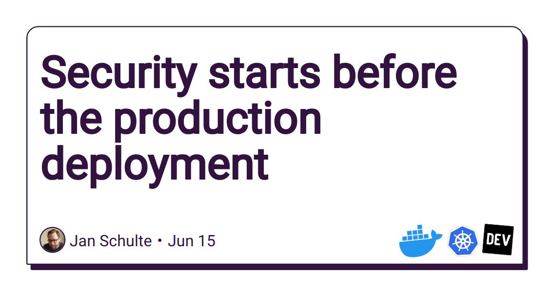 DevOps Bulletin on LinkedIn: Security starts before the production ... DevOps Bulletin on LinkedIn: Security starts before the production ...