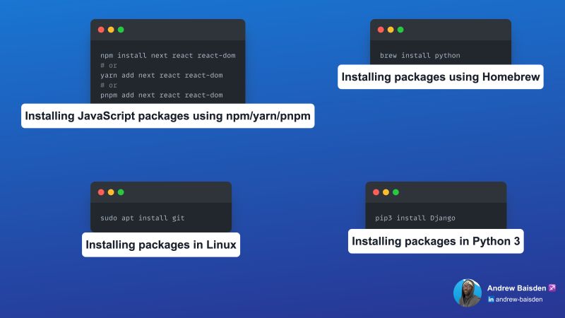 💻 Andrew Baisden on LinkedIn: Every programming language/package ... 💻 Andrew Baisden on LinkedIn: Every programming language/package ...