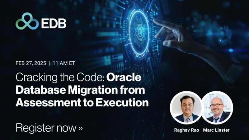 EDB on LinkedIn: #edbpostgresai #justsolveitwithpostgres #postgresql # ... EDB on LinkedIn: #edbpostgresai #justsolveitwithpostgres #postgresql # ...