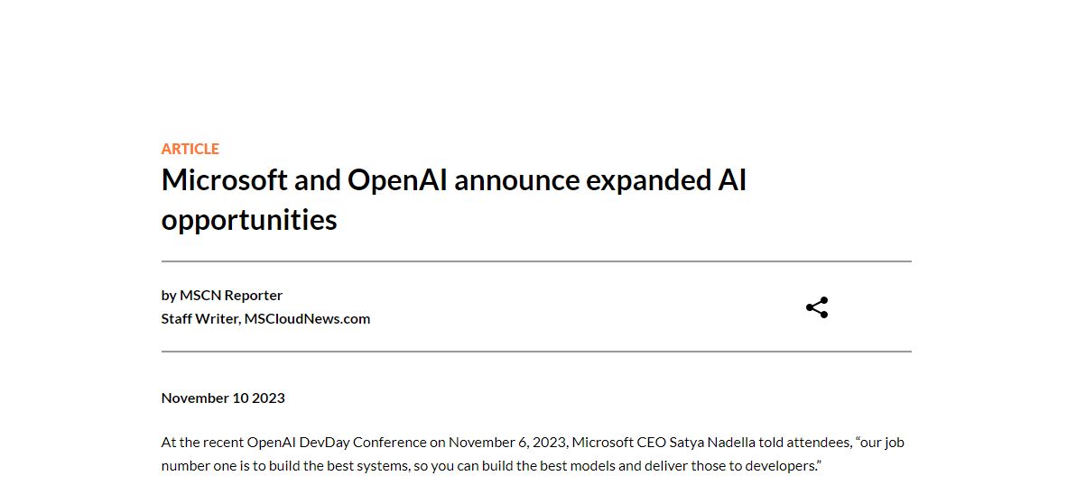 MSDynamicsWorld.com (MSDW) on LinkedIn: Microsoft and OpenAI announce ... MSDynamicsWorld.com (MSDW) on LinkedIn: Microsoft and OpenAI announce ...