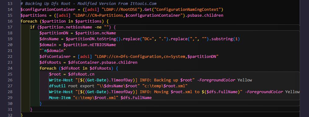 Mohamed Hassan on LinkedIn: Automating DFS Root Backups with PowerShell Mohamed Hassan on LinkedIn: Automating DFS Root Backups with PowerShell