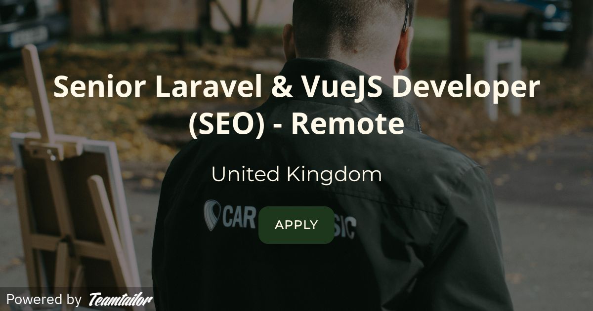 Laravel News on LinkedIn: Senior Laravel & VueJS Developer (SEO ... Laravel News on LinkedIn: Senior Laravel & VueJS Developer (SEO ...