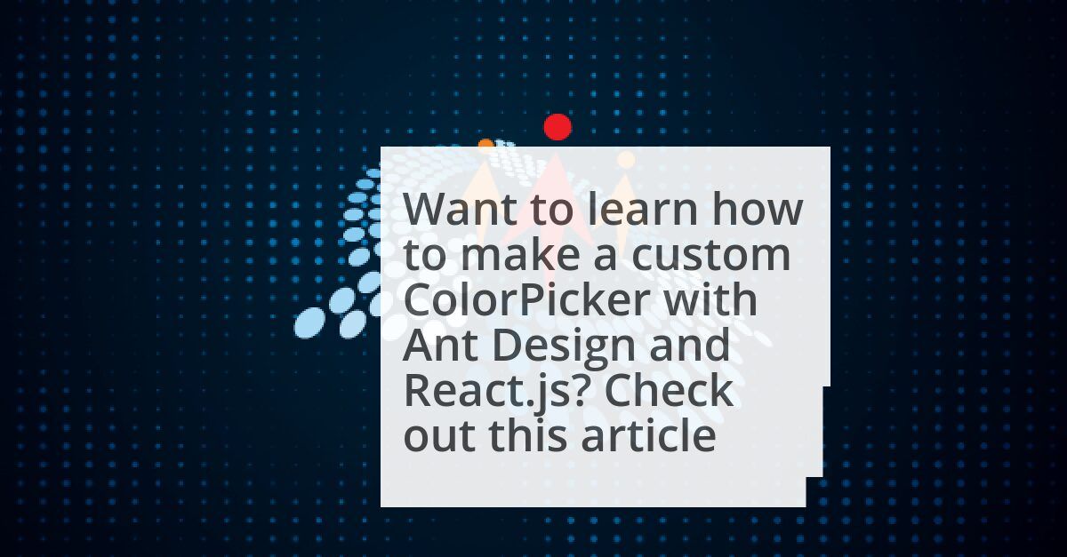 React Jobs on LinkedIn: How To Create ColorPicker Using Ant Design UI ... React Jobs on LinkedIn: How To Create ColorPicker Using Ant Design UI ...