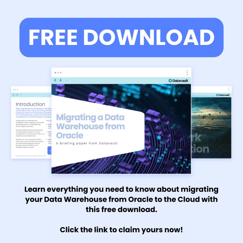 Datavault on LinkedIn: Migrating Your Data Warehouse from Oracle ... Datavault on LinkedIn: Migrating Your Data Warehouse from Oracle ...