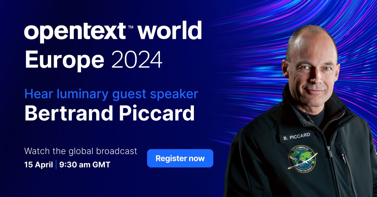 OpenText World Europe 2024 - Virtual | OpenText OpenText World Europe 2024 - Virtual | OpenText