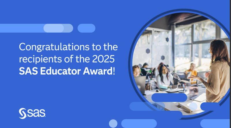 #saseducatoraward #highereducation #dataeducation #aiineducation | SAS #saseducatoraward #highereducation #dataeducation #aiineducation | SAS