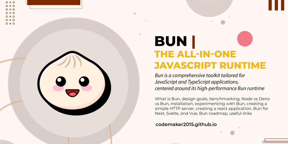 Bun | The all-in-one JavaScript runtime | Sharnam Jaiswal Bun | The all-in-one JavaScript runtime | Sharnam Jaiswal