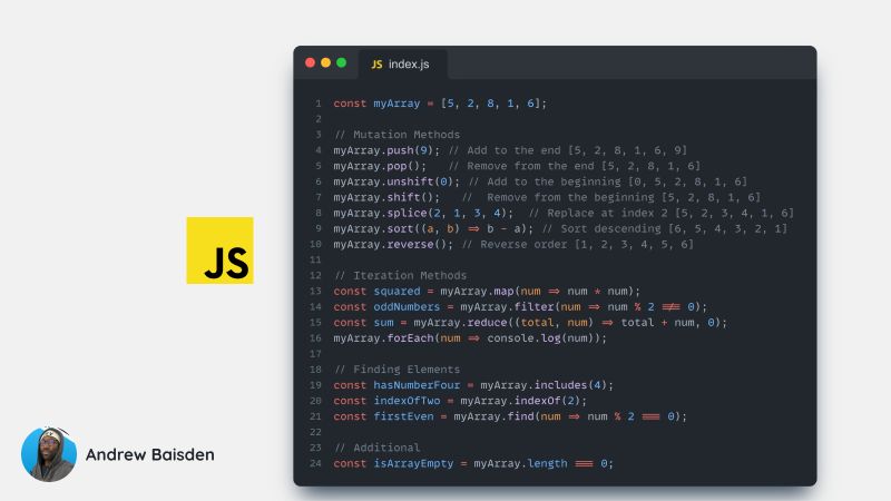 💻 Andrew Baisden on LinkedIn: JavaScript array functions can be hard to ... 💻 Andrew Baisden on LinkedIn: JavaScript array functions can be hard to ...
