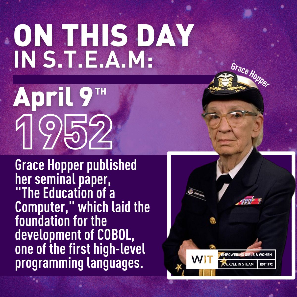 Ryan Duer on LinkedIn: Fun fact, Admiral Grace Hopper was my Dad's ... Ryan Duer on LinkedIn: Fun fact, Admiral Grace Hopper was my Dad's ...