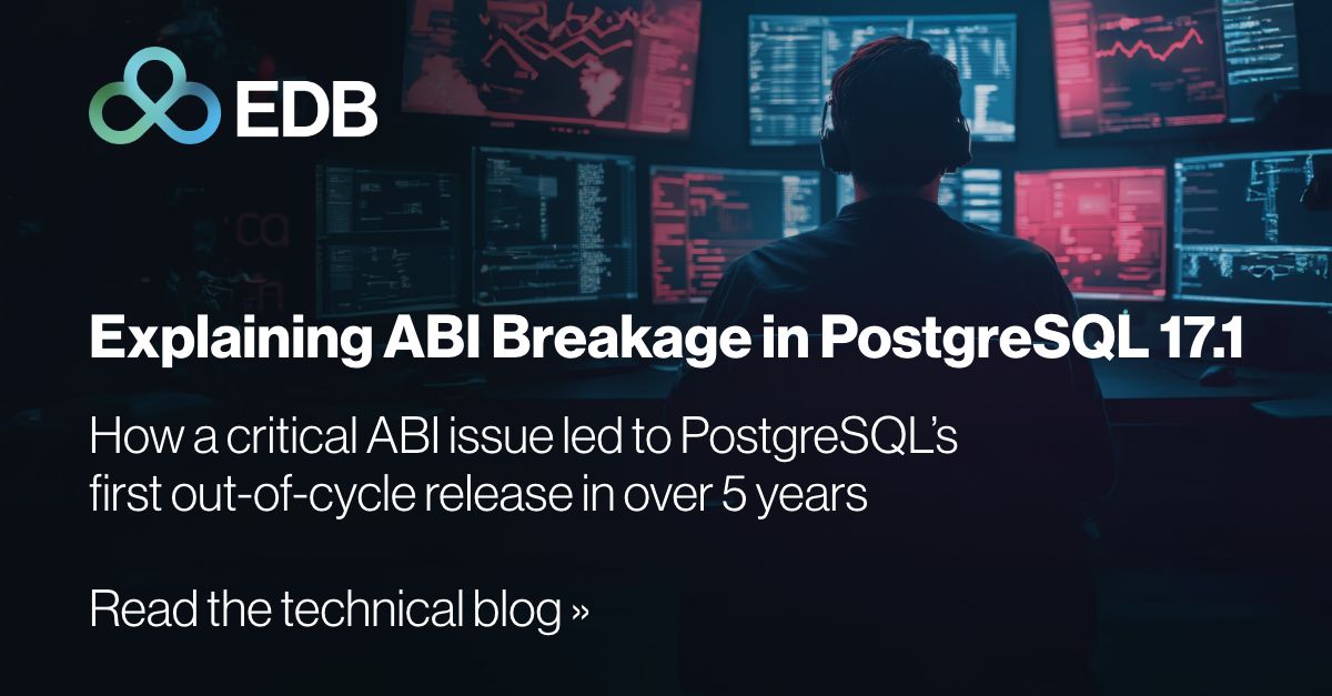 EDB on LinkedIn: #edbpostgresai #postgresql #opensourcesoftware # ... EDB on LinkedIn: #edbpostgresai #postgresql #opensourcesoftware # ...