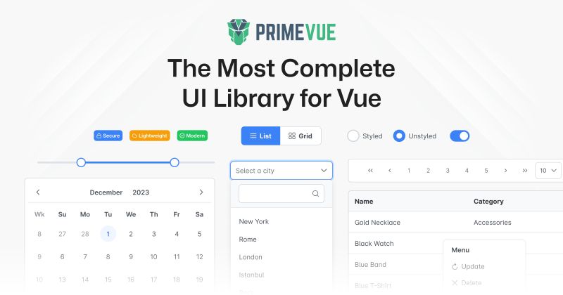 Vue School on LinkedIn: PrimeVue | Vue UI Component Library Vue School on LinkedIn: PrimeVue | Vue UI Component Library