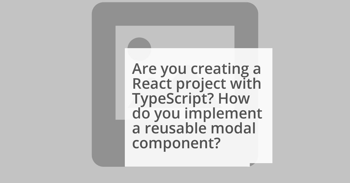 Yevhen Pushkarov on LinkedIn: How To Implement a Reusable Modal ... Yevhen Pushkarov on LinkedIn: How To Implement a Reusable Modal ...