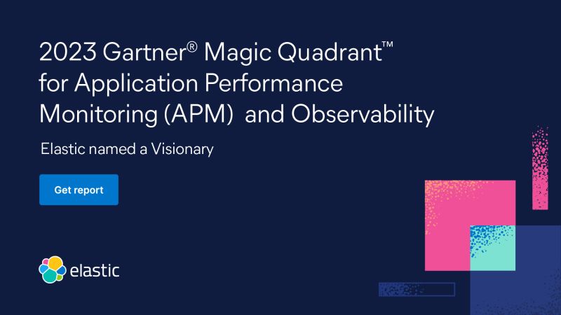 Elastic has been named a Visionary in the 2023 Gartner Magic Quadrant ... Elastic has been named a Visionary in the 2023 Gartner Magic Quadrant ...