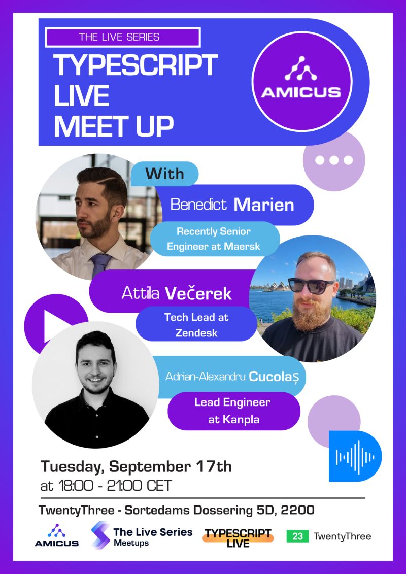 Amicus on LinkedIn: #copenhagen #typescript #guestspeakers Amicus on LinkedIn: #copenhagen #typescript #guestspeakers