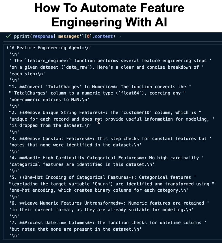 Automating Feature Engineering with AI saves me 3+ hours a week and ... Automating Feature Engineering with AI saves me 3+ hours a week and ...