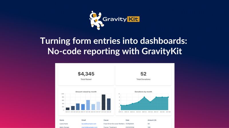 How to Turn Your Form Entries into Dashboards With GravityKit | Gravity ... How to Turn Your Form Entries into Dashboards With GravityKit | Gravity ...