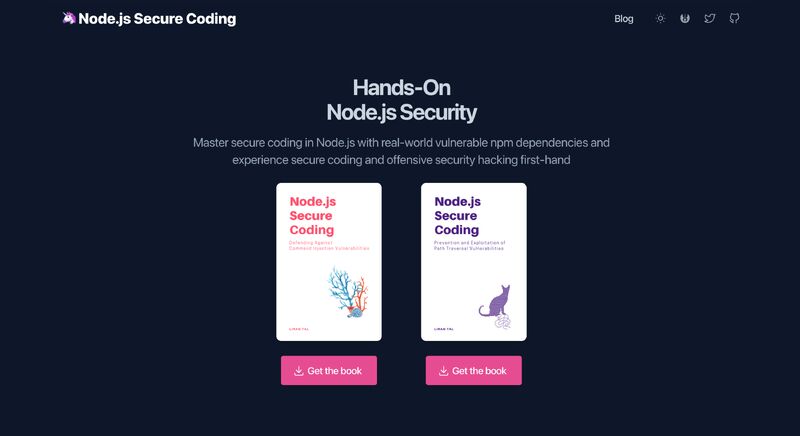 Liran Tal on LinkedIn: Who fancies Node.js Secure Coding education? 😉 Liran Tal on LinkedIn: Who fancies Node.js Secure Coding education? 😉