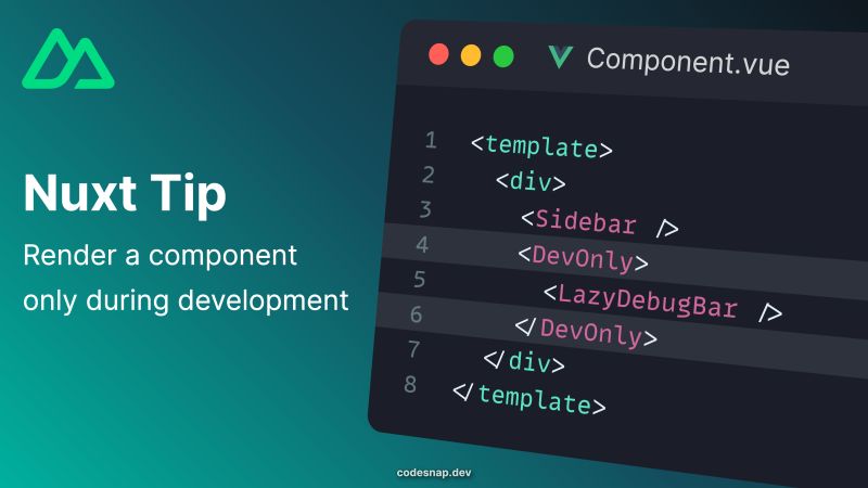 Michael Hoffmann on LinkedIn: ๐ก Nuxt Quick Tip: Render component only ... Michael Hoffmann on LinkedIn: ๐ก Nuxt Quick Tip: Render component only ...