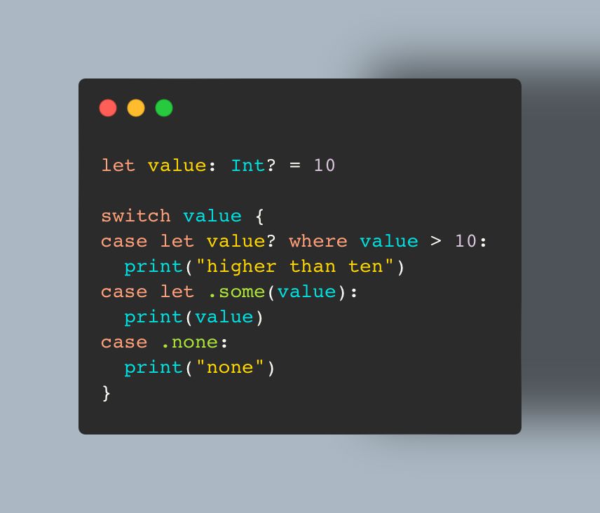 Pattern Matching: case let for Swift | Majid Jabrayilov posted on the ... Pattern Matching: case let for Swift | Majid Jabrayilov posted on the ...