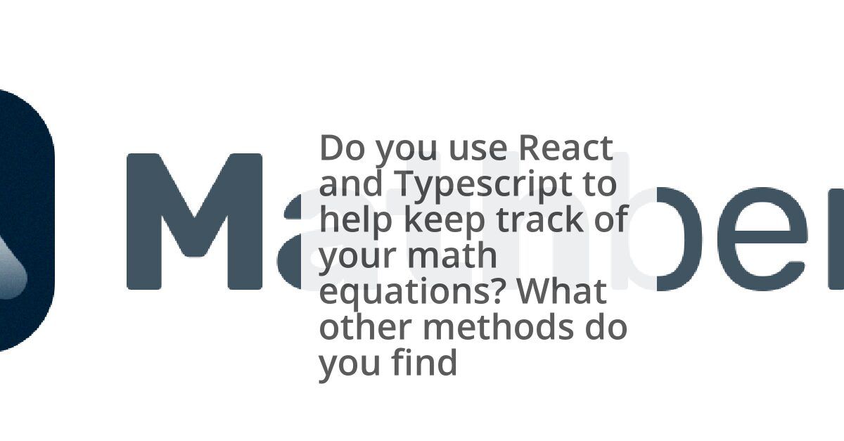 React Jobs on LinkedIn: A self-hosted digital mathematics notebook ... React Jobs on LinkedIn: A self-hosted digital mathematics notebook ...
